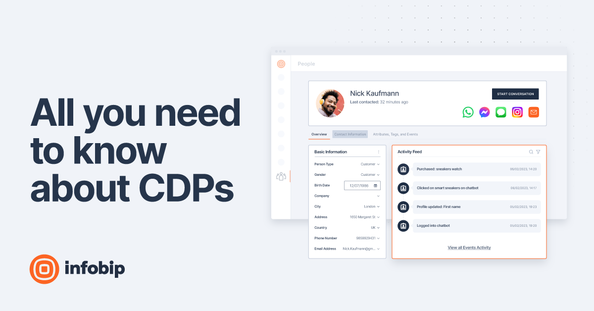 What is a customer data platform and why you need one? - Infobip
