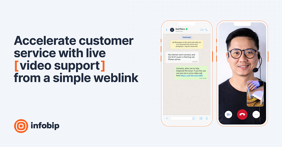 Live video support for improved customer service - Infobip