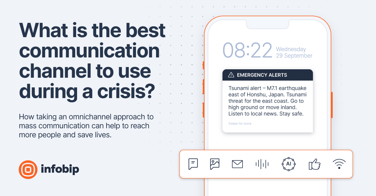 Mass text alert systems and omnichannel crisis communication 101 - Infobip Mass text alert systems and omnichannel crisis communication 101 - Infobip