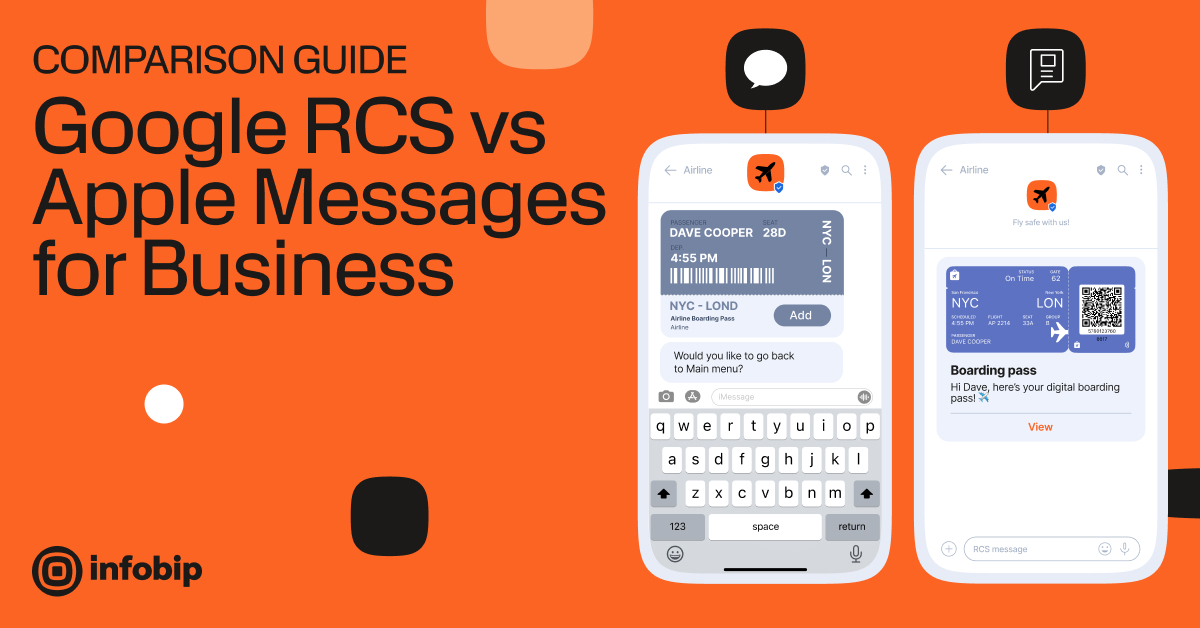 Google RCS vs. Apple Messages for Business
