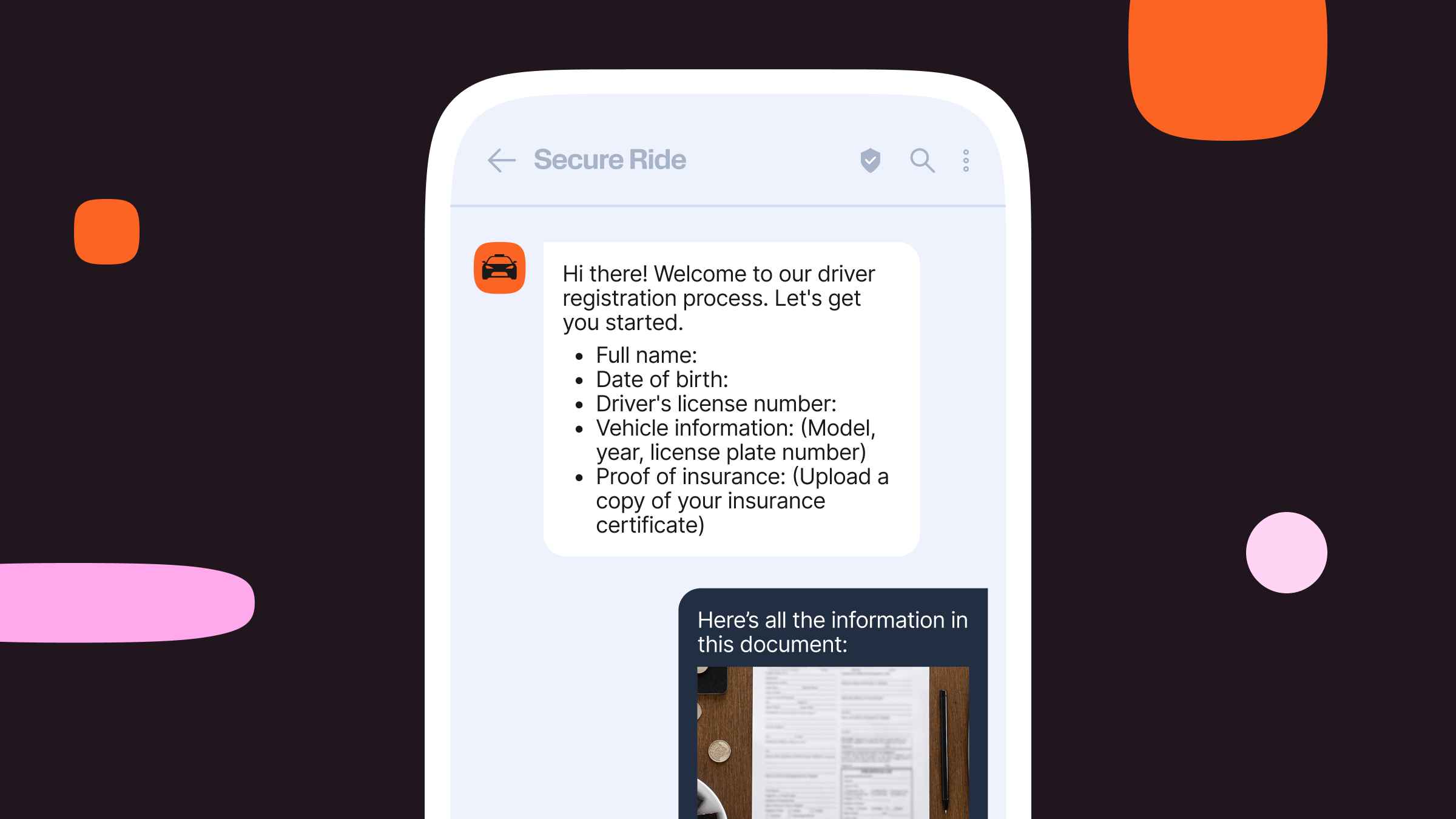 Driver registration - Infobip